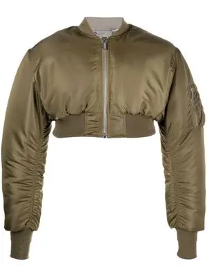 VTMNTS Cropped Padded Bomber Jacket