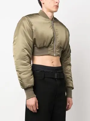 VTMNTS Cropped Padded Bomber Jacket