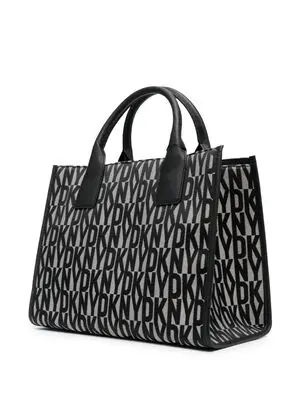 Dkny Monogram-jacquard Tote Bag
