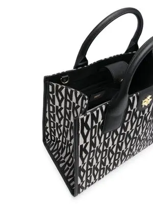 Dkny Monogram-jacquard Tote Bag