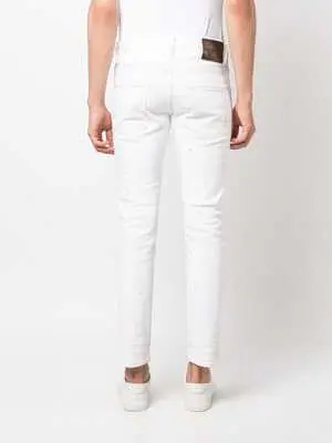 Dsquared2 Skater Skinny Jeans - White