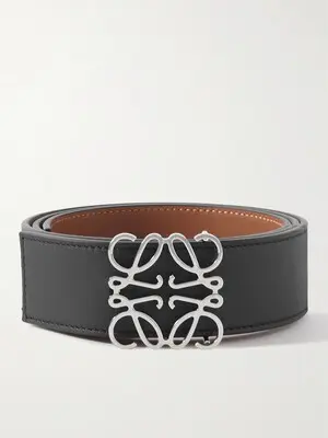 Loewe 4cm Reversible Leather Belt - Black