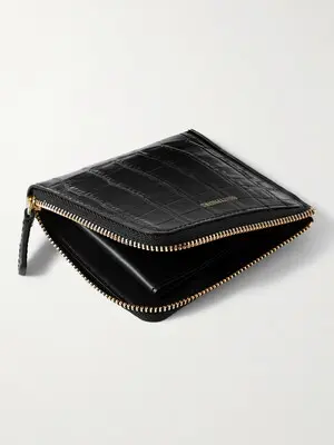 Wacko Maria Speak Easy Croc-Effect Leather Zip-Around Wallet In