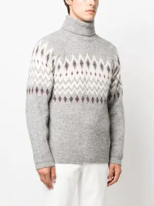 Brunello Cucinelli Patterned Intarsia-knit Jumper