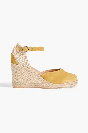 LAST STUDIO Leila Suede Wedge Espadrilles