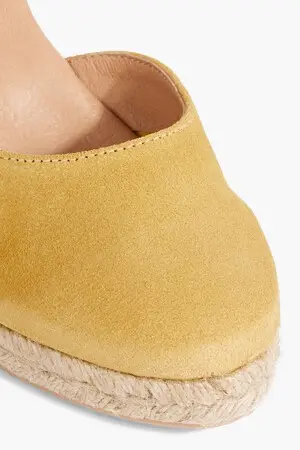 LAST STUDIO Leila Suede Wedge Espadrilles