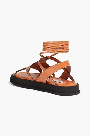 Zimmermann Topstitched Leather Sandals