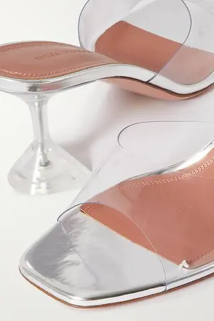 Amina Muaddi Lupita Glass Mules
