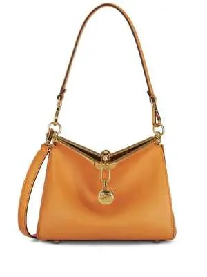 Etro Vela Leather Shoulder Bag - Orange