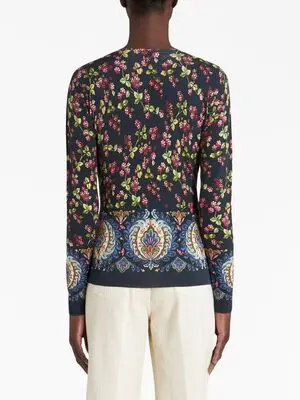 Etro Floral-print Knitted Top