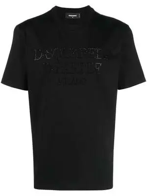 Dsquared2 Studded-logo Cotton T-shirt
