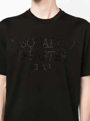 Dsquared2 Studded-logo Cotton T-shirt