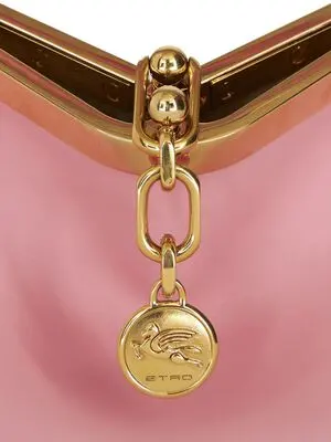Etro Vela Leather Shoulder Bag - Pink