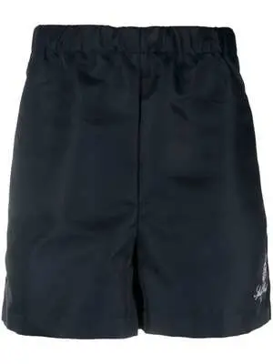 SPORTY & RICH Logo-print Swim Shorts