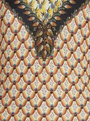 Etro Floral-print Knitted Top - Orange