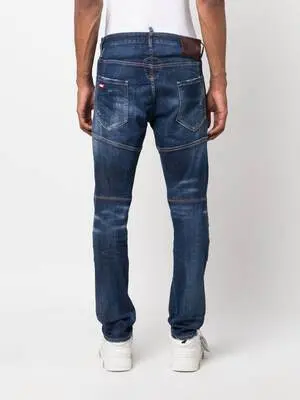 Dsquared2 Ripped Slim-fit Jeans - Blue