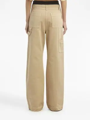 Palm Angels Mid-rise Straight-leg Trousers - Neutrals