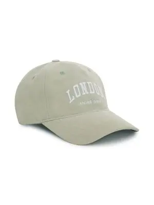ANINE BING Logo-embroidered Cotton Baseball Cap