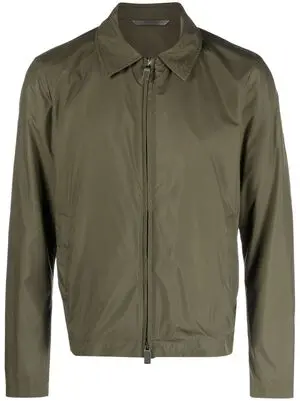 Canali Goatskin Zip-up Shirt Jacket