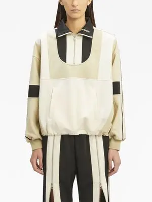 Palm Angels Panelled Half-zip Jacket