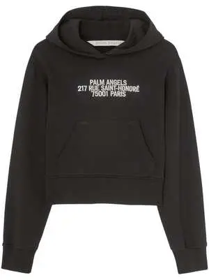 Palm Angels 75001 Cotton Hoodie - Black