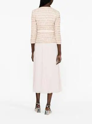 SELF-PORTRAIT Fully-pleated Flared Dress