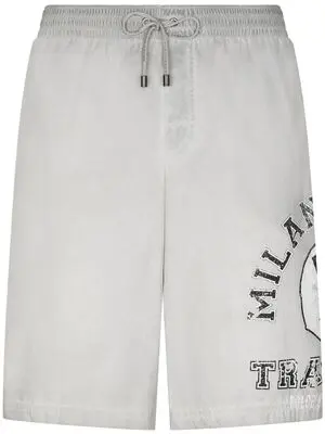 Dolce & Gabbana Graphic-print Knee-length Swim Shorts