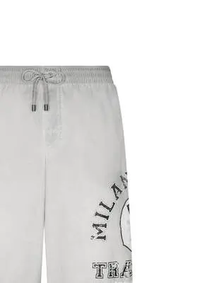 Dolce & Gabbana Graphic-print Knee-length Swim Shorts