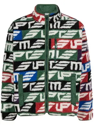 Supreme Geo Reversible Windstopper Fleece Jacket - Green