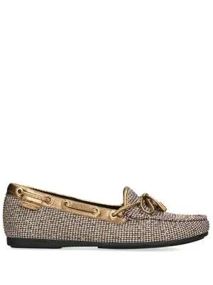 Kurt Geiger Eagle Leather Moccasins - Neutrals