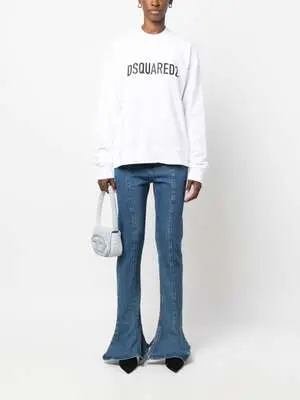 Dsquared2 Logo-print Cotton Sweatshirt - White