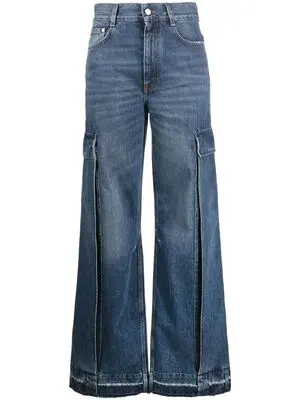 Stella McCartney Wide-leg Cargo Jeans