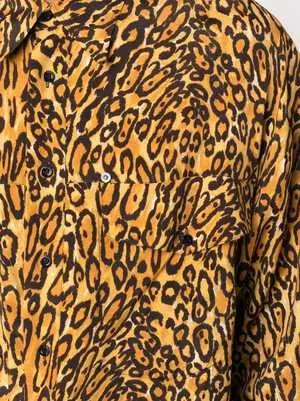 Moschino Leopard-print Long-sleeve Shirt