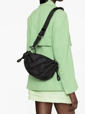 GANNI Quilted Recycled-polyester Crossbody Bag