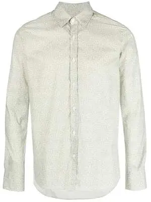 Canali Floral-print Long-sleeve Shirt