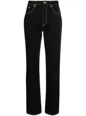 Kenzo Logo-patch Straight-leg Jeans