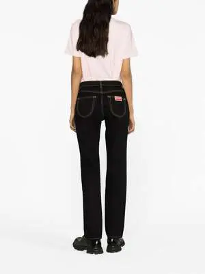 Kenzo Logo-patch Straight-leg Jeans