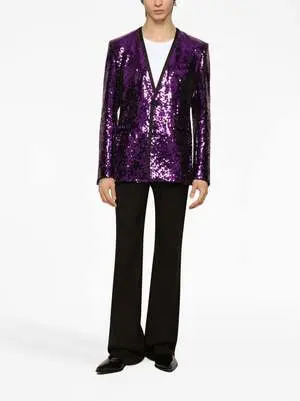 Dolce & Gabbana Sequined Single-breasted Blazer