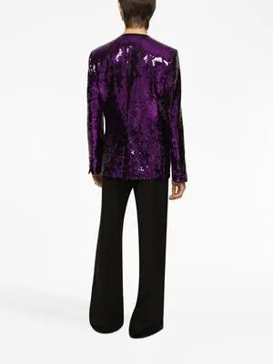 Dolce & Gabbana Sequined Single-breasted Blazer