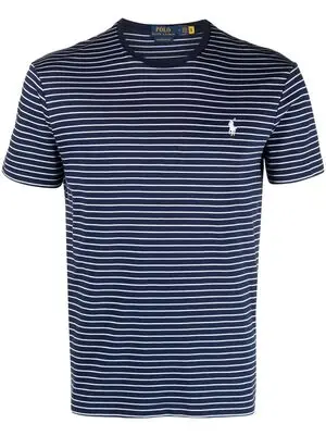 Polo Ralph Lauren Striped Cotton T-shirt - Blue