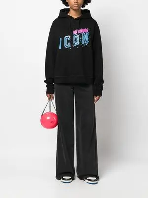 Dsquared2 Logo-print Drawstring Cotton Hoodie