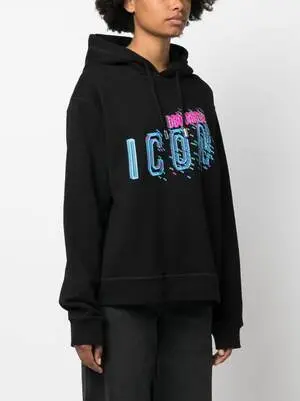 Dsquared2 Logo-print Drawstring Cotton Hoodie