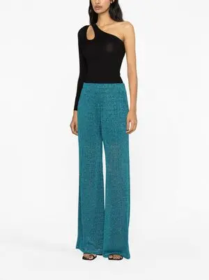 Amen Lurex Wide-leg Trousers