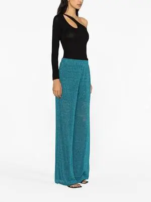 Amen Lurex Wide-leg Trousers