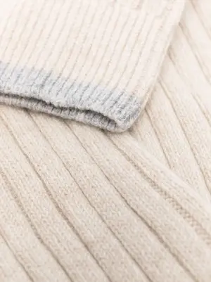 Brunello Cucinelli Ribbed-knit Cashmere Socks