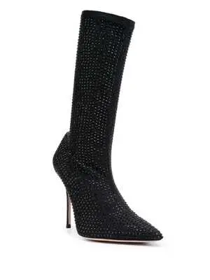 GEDEBE Logan Crystal-embellished Boots - Black