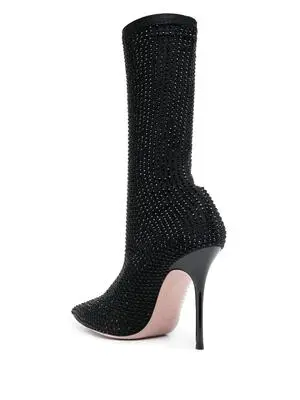 GEDEBE Logan Crystal-embellished Boots - Black
