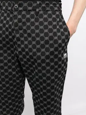 MASTER BUNNY EDITION Logo-print Straight-leg Trousers
