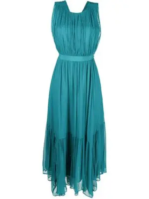 Ulla Johnson Sarai Plissé Silk Dress