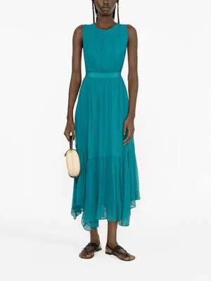 Ulla Johnson Sarai Plissé Silk Dress